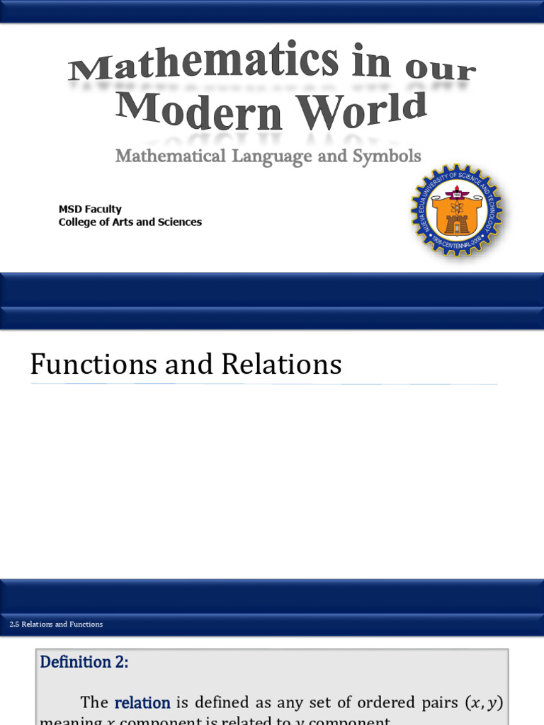 Understanding Relations And Functions Pdf Function Mathematics