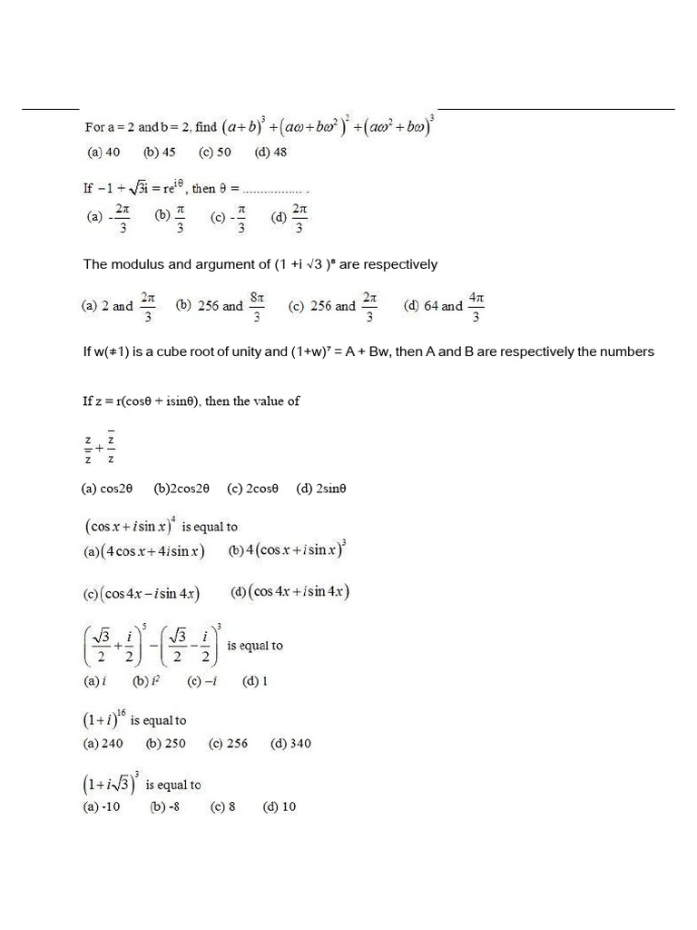 Complex Number | PDF | Teaching Methods & Materials
