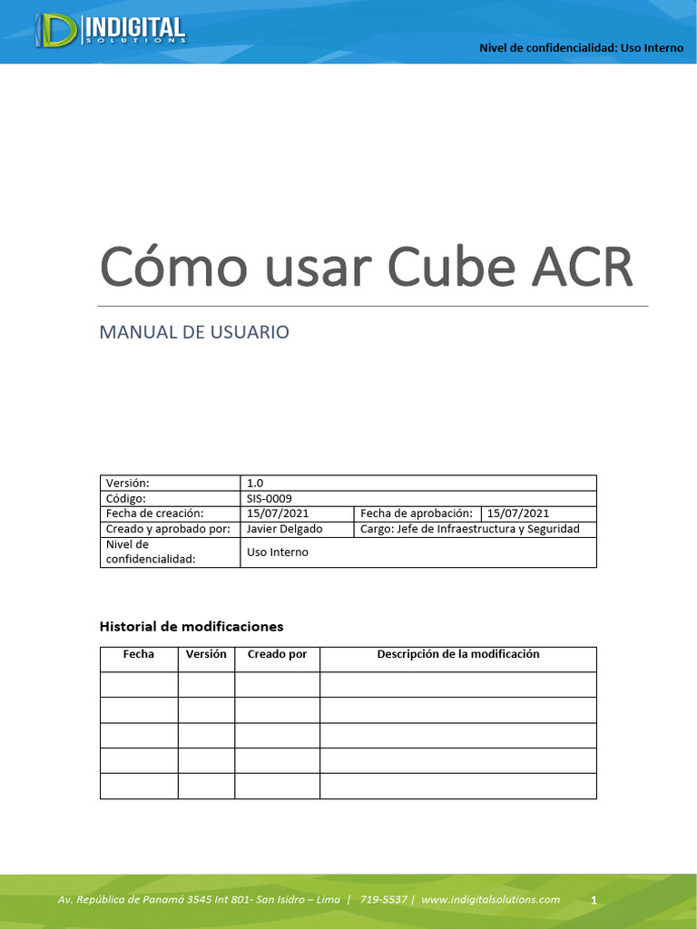 Guía de Uso de Cube ACR para Grabaciones | PDF | Aplicación movil ...