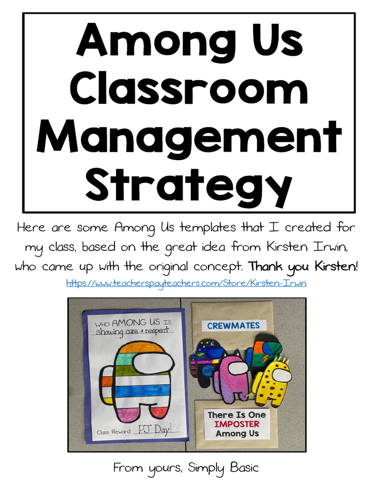 Here Are Some Among Us Templates That I Created For My Class, Based On ...