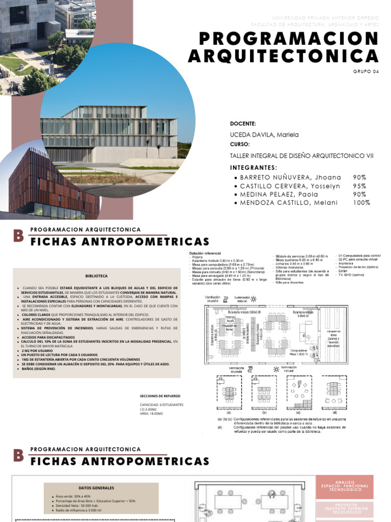 B - Programacion Arquitectonica - G04 | PDF | Diseño | Ingeniería