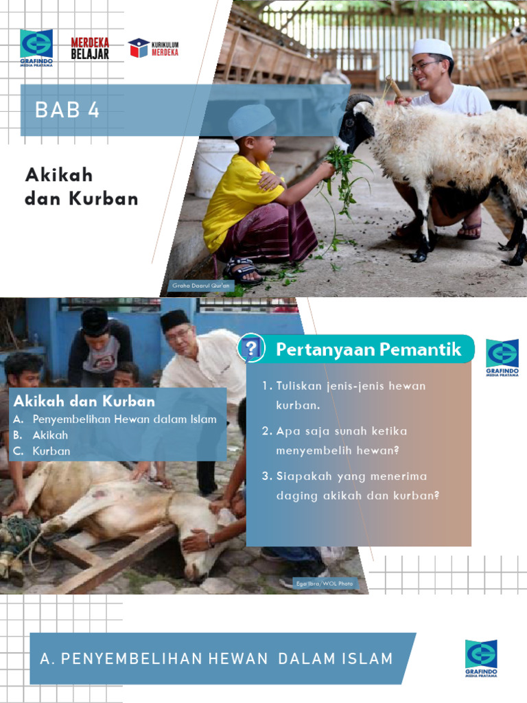 PAI Dan Budi Pekerti Kelas IX Bab 4 - Akikah Dan Kurban | PDF