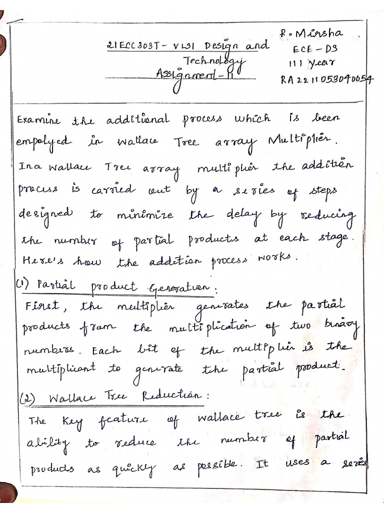 Vlsi Assignment | PDF