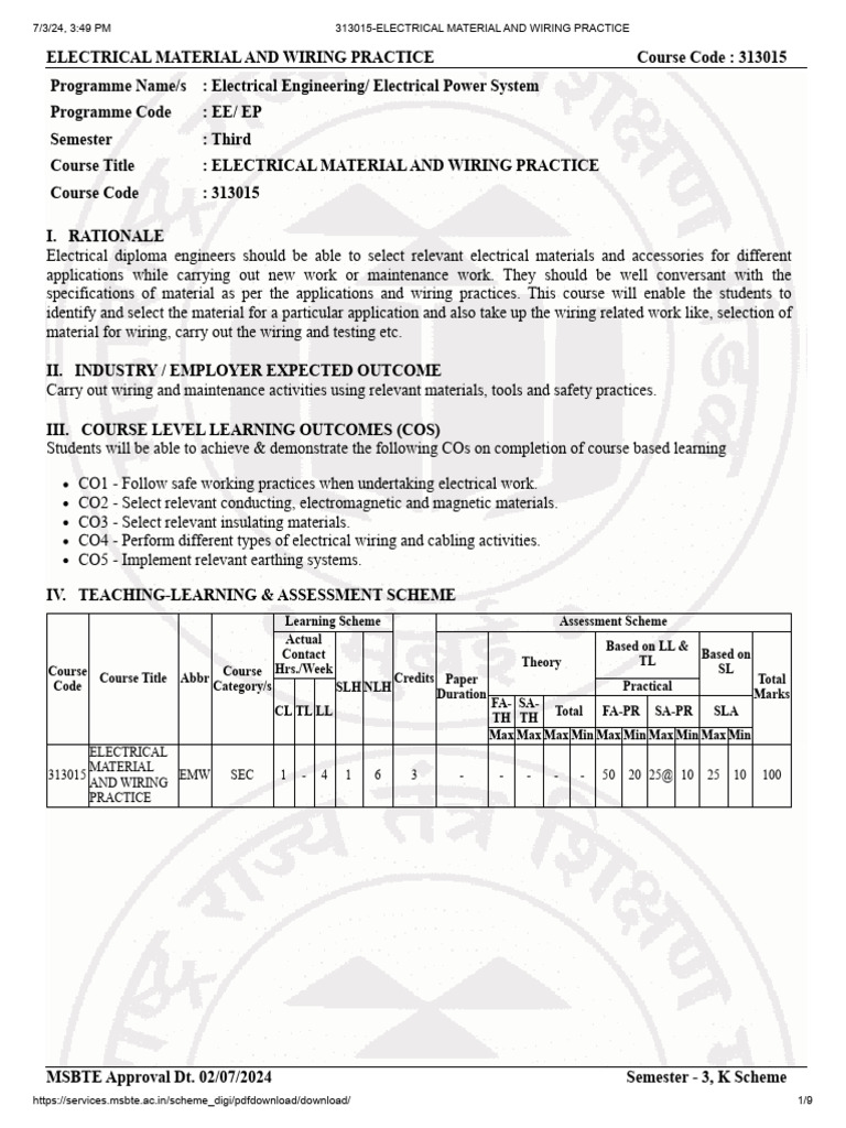 EMW-PRP | PDF | Electrical Wiring | Insulator (Electricity)