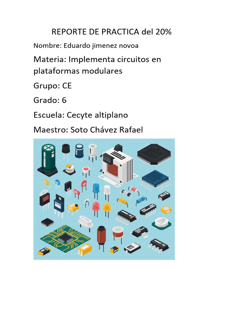 Reporte de Practicas 1 1 | PDF | Arduino | Informática