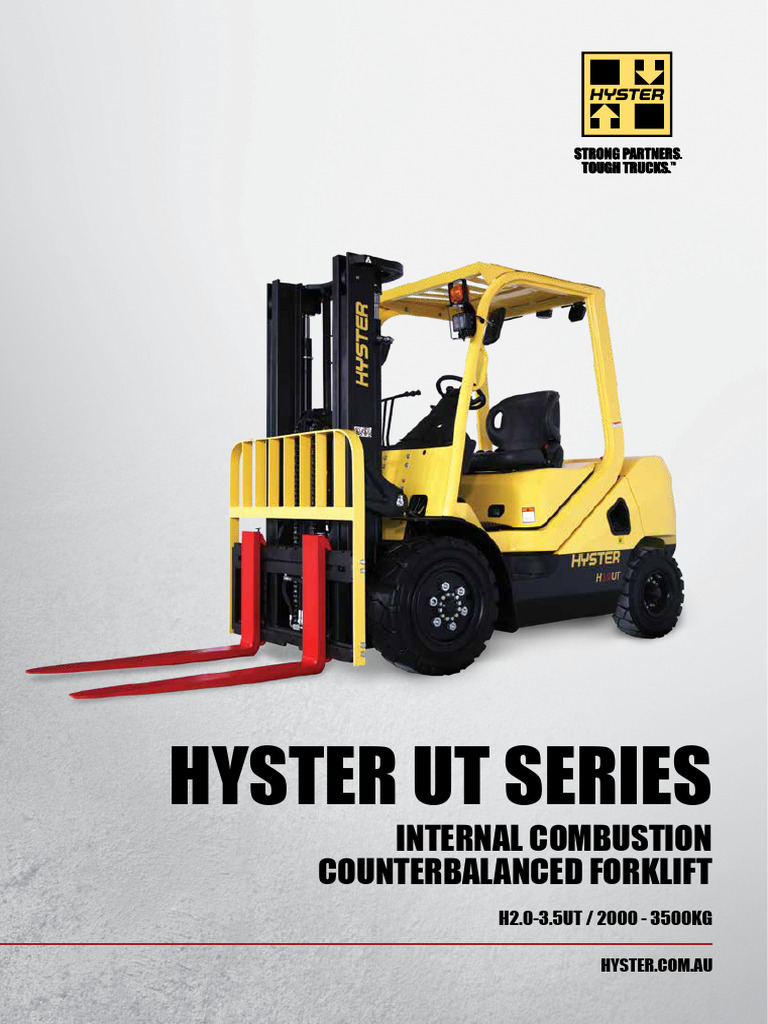 Hyster UT Series Brochure | PDF | Forklift | Truck