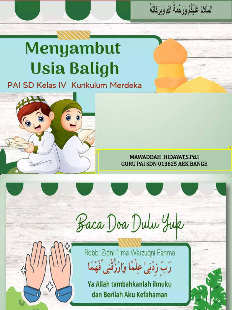 Materi Aqil Baligh Kelas IV PAI | PDF