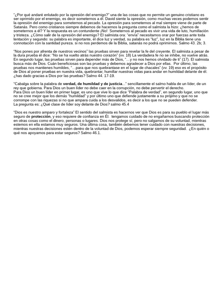 Devocionales | PDF | Salmos