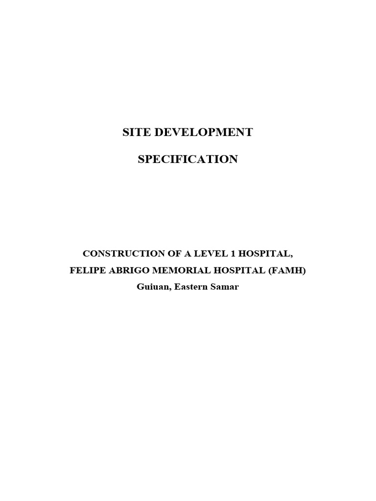 01 - Site Development | PDF | Concrete | Pipe (Fluid Conveyance)