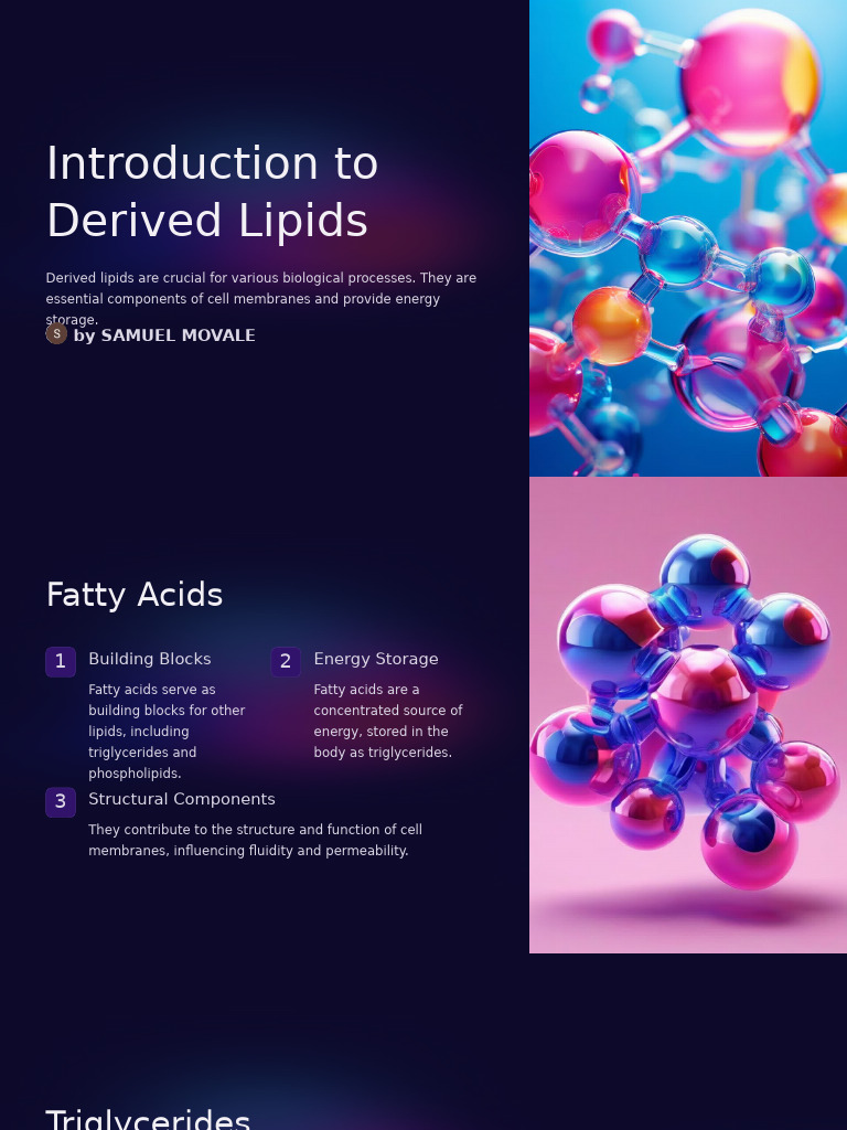 Introduction To Derived Lipids | PDF | Lipid | Cell Membrane