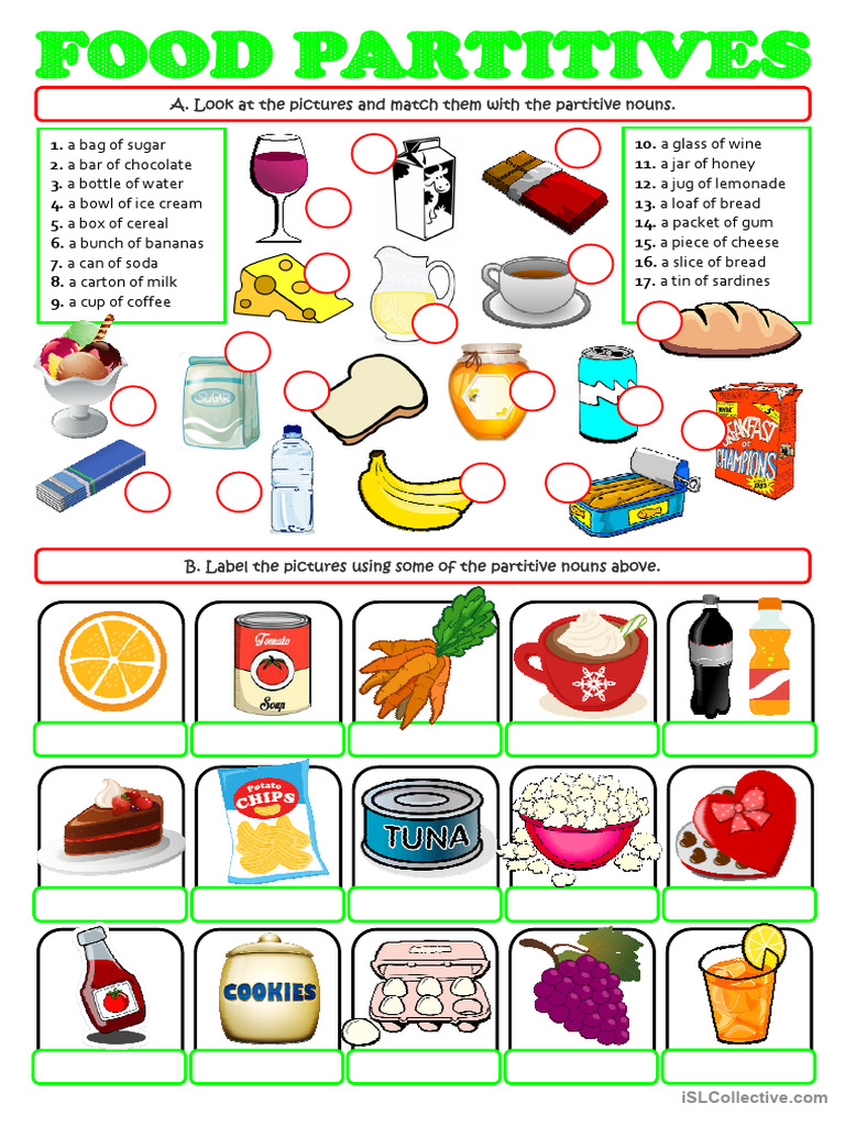 FOOD PARTITIVES - A Box Of, A Bunch of ... - 1-3 | PDF | Foods | Cuisine
