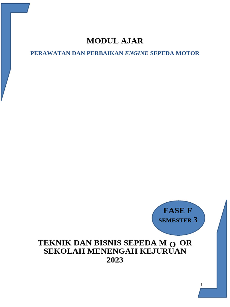 Modul Ajar Engine Fase F | PDF