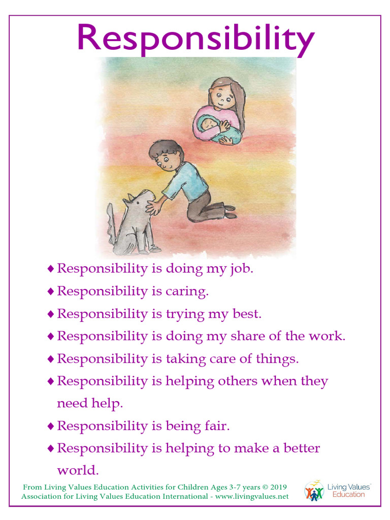 Understanding Responsibility for Kids | PDF | Lifestyle