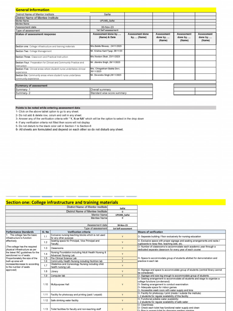Performance Standard Tool With Verfication Criteria | PDF | Libraries