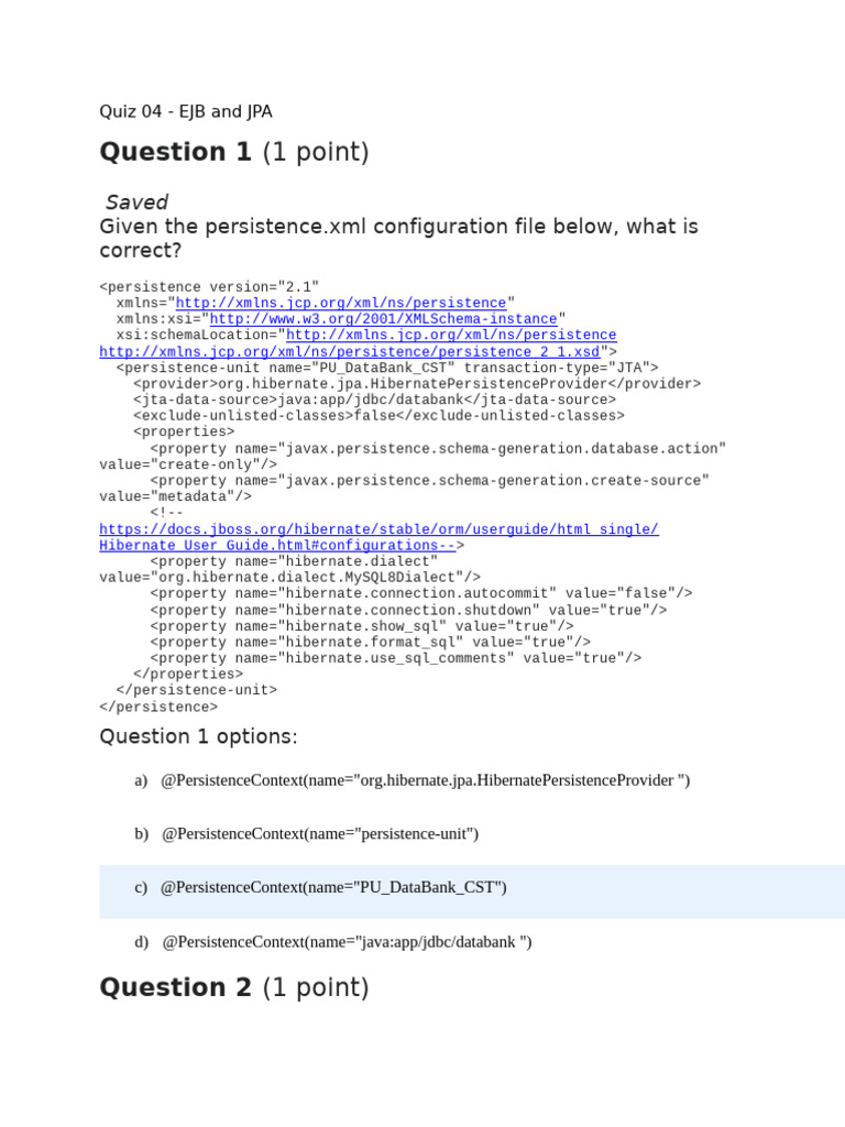 Quiz 4_2 | PDF | Data Management Software | Databases