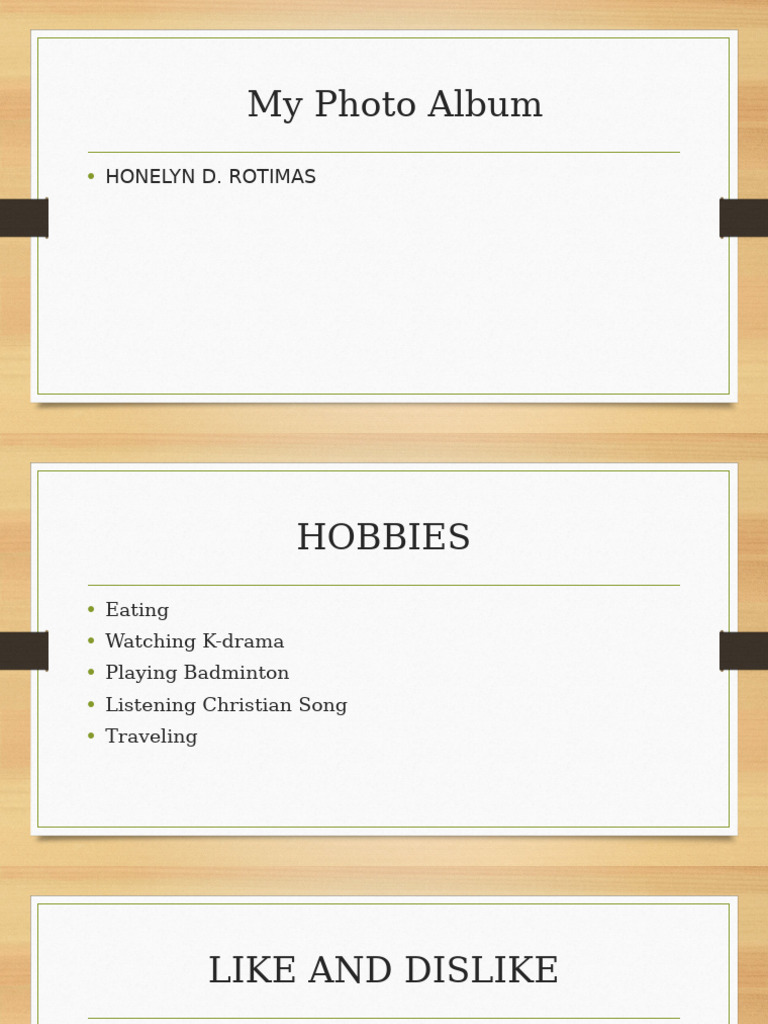 My Photo Album | PDF