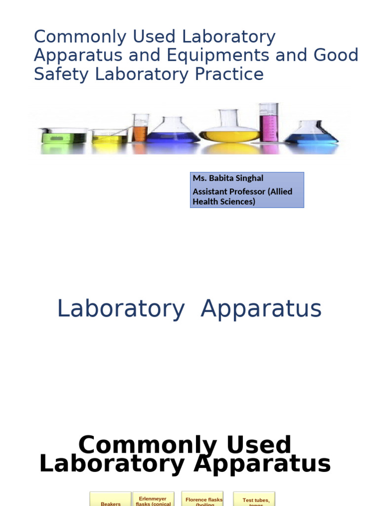 Essential Lab Apparatus & Safety Practices | PDF | Ph