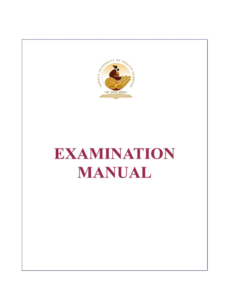 Examination Manual for Evaluators | PDF