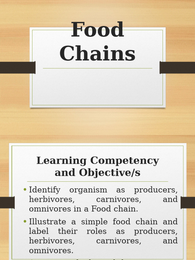 Food Chains Ma'Am Montes | PDF | Foods | Herbivore