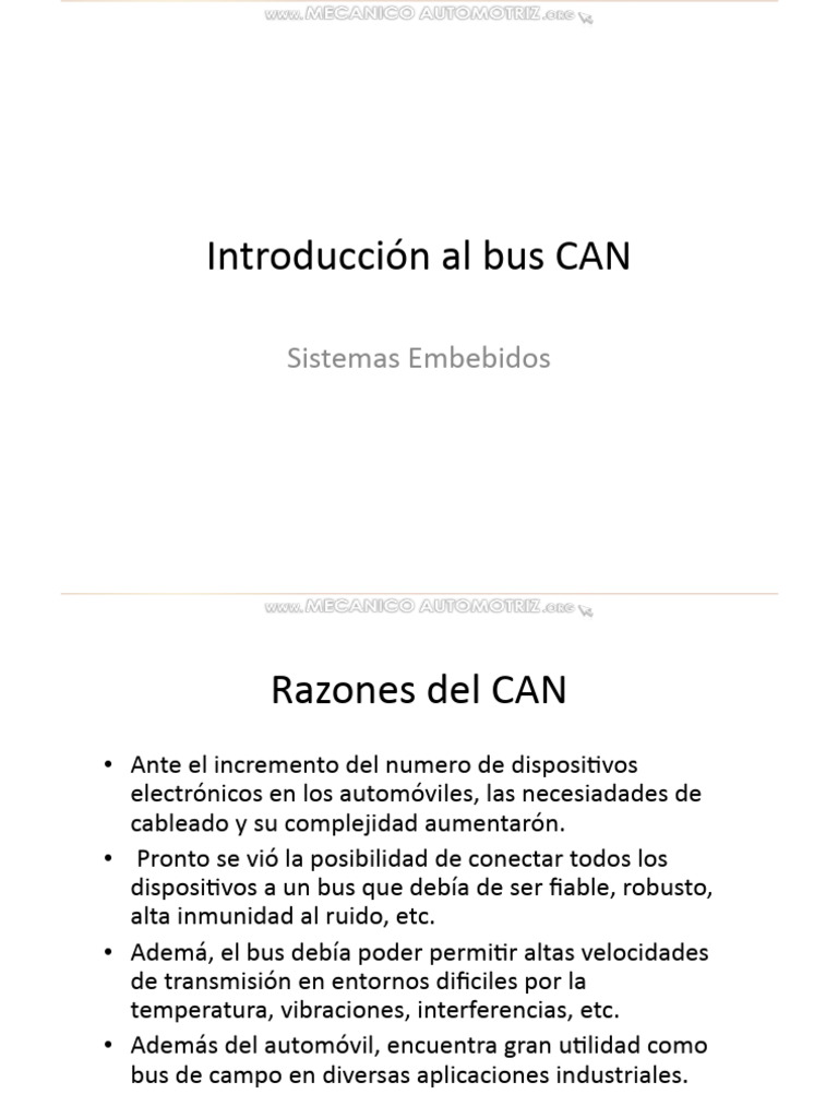 Curso Can Bus Modelo Capas Propiedades Conceptos Protocolos Can Tramas Errores Implementacion ...