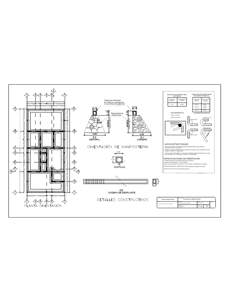 Plano Cimentación1-Model (1) | PDF | Fundación (Ingeniería) | edificio