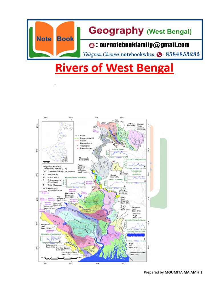 Major Rivers of West Bengal Explained | PDF | Topography | Landscape
