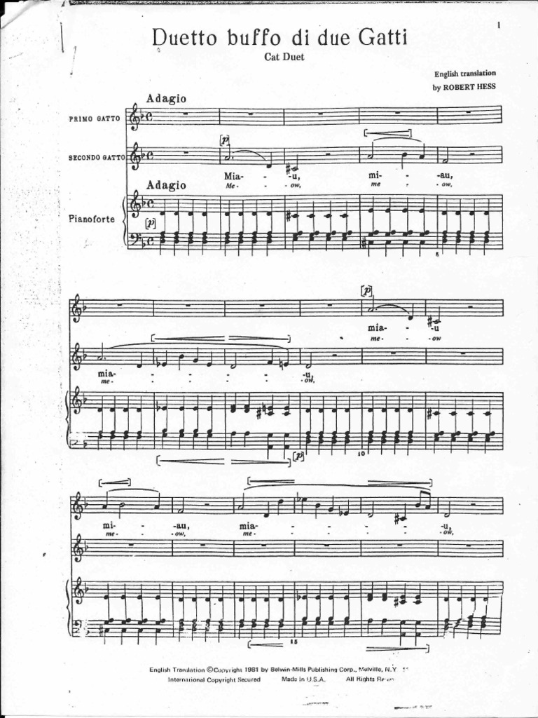 Cat Duet | PDF
