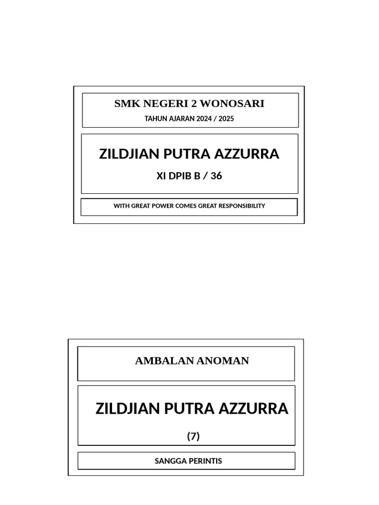 Nametag | PDF