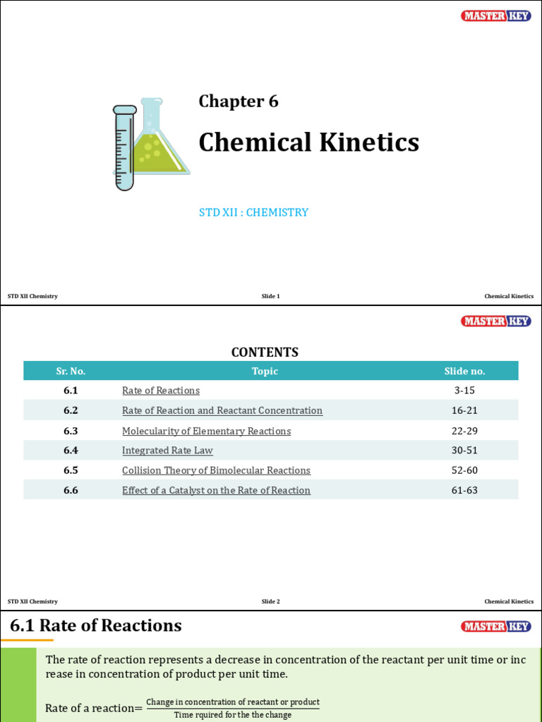 Chemical Kinetics | PDF | Reaction Rate | Chemical Kinetics