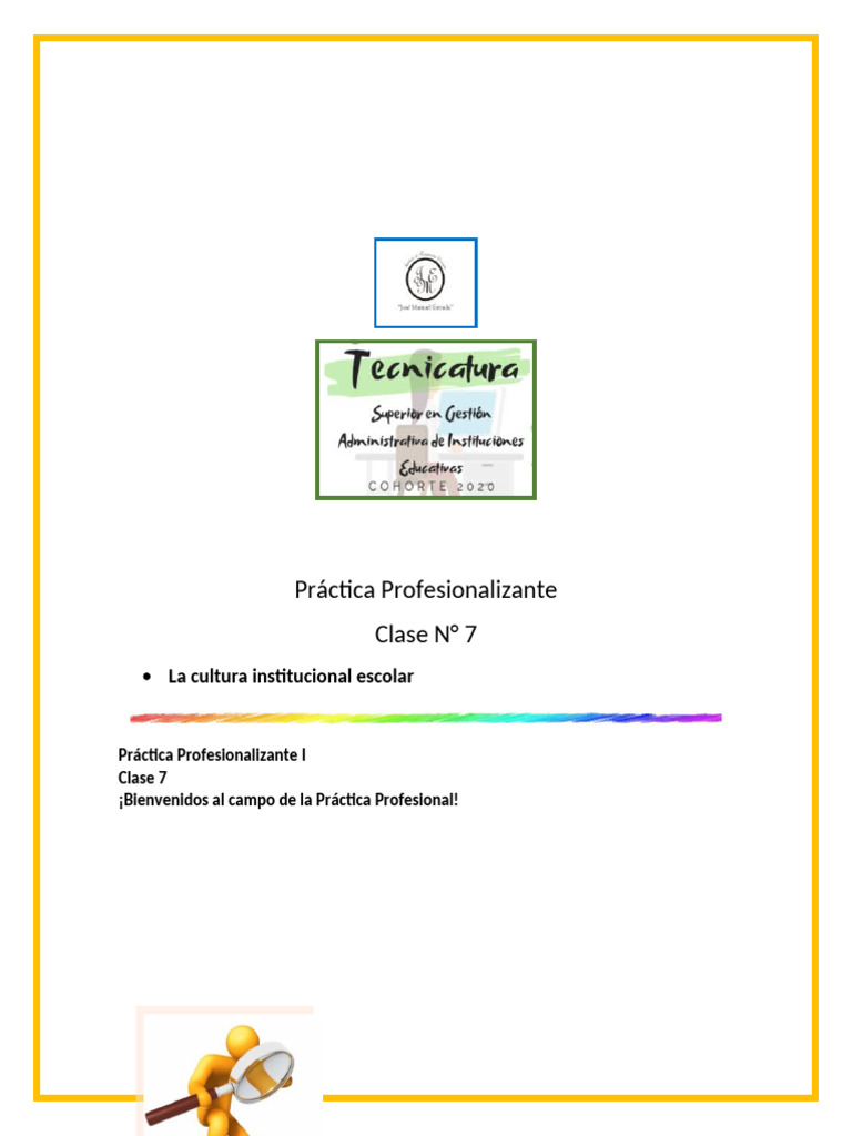 Clase_7_PPP (1) | PDF | Plan de estudios | Institución