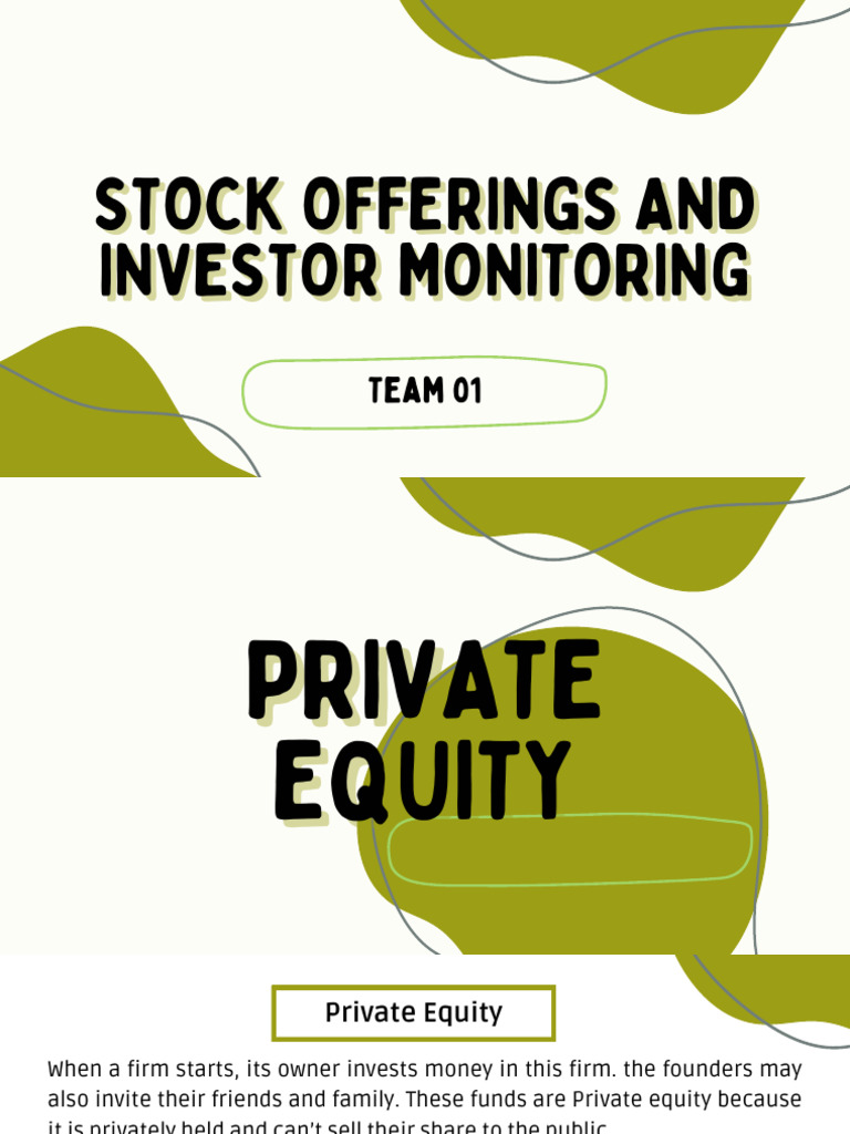 Private Equity and Stock Offerings Guide | PDF | Stocks | Leveraged Buyout