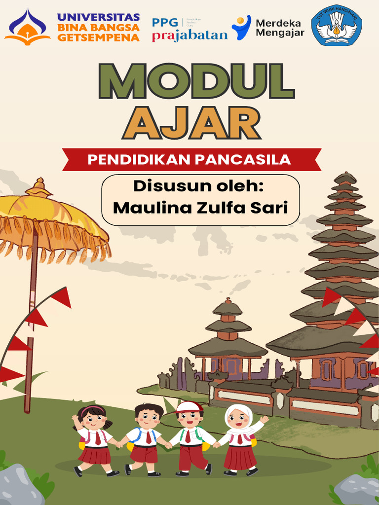 COVER Modul Ajar Pendidikan Pancasila | PDF