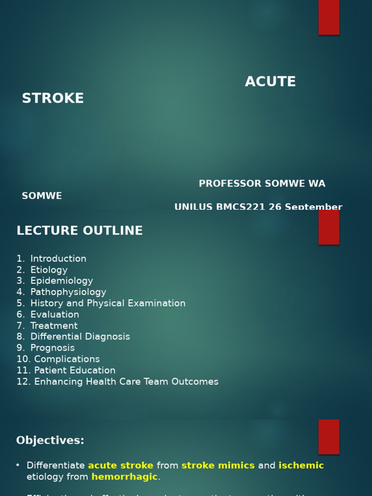 7. Acute Stroke | PDF | Stroke | Ischemia