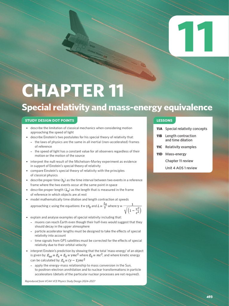 Edrolo Physics Units 34 - Chapter 11 | PDF | Special Relativity | Speed Of Light