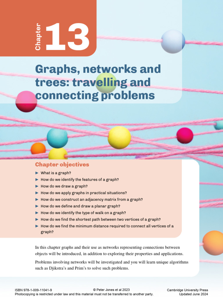 Chapter 13 Graphs Networks and Trees Travelling and Connecting Problems ...