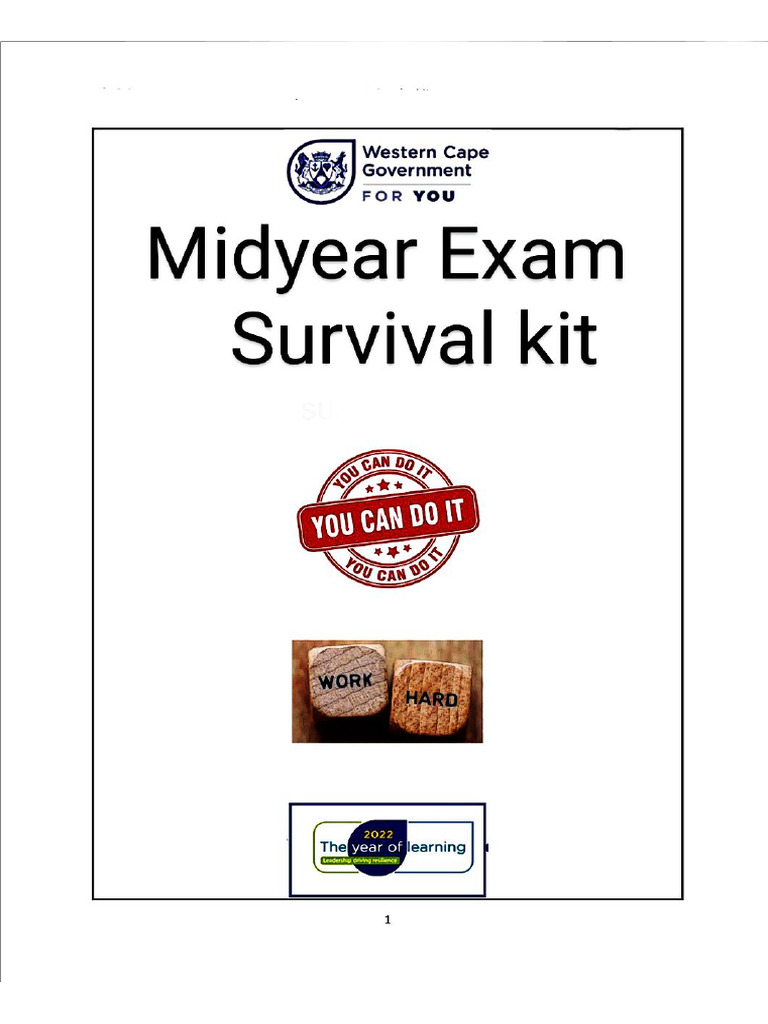 G12 Survival Kit Midyear Exam | PDF