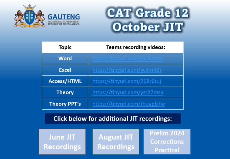 Grade 12 Cat Jit | PDF | Computers