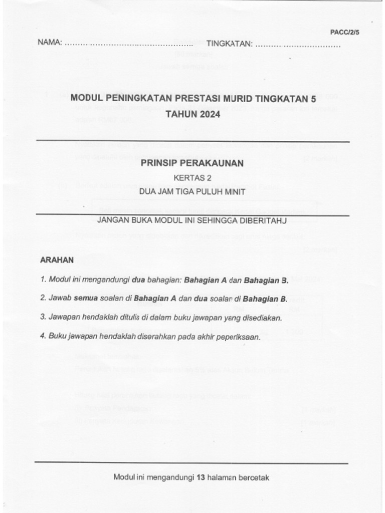 Kedah 2024 - Kedah K2 | PDF