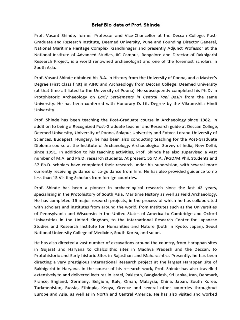 Shinde | PDF | Archaeology