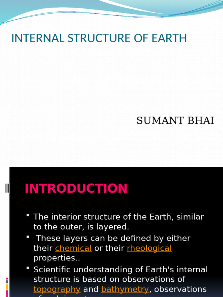 Internal Structure of The Earthhh | PDF | Tectonics | Plate Tectonics