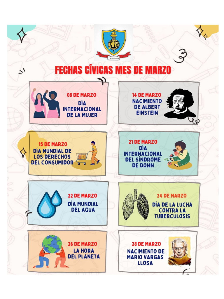 Fechas Cívicas de Marzo (1) | PDF