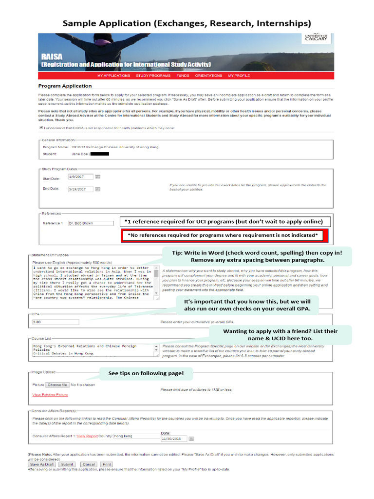 Sample Program Application | PDF