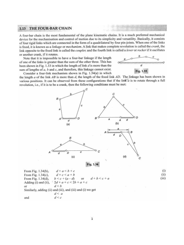 1 Link 4bar Inversion | PDF