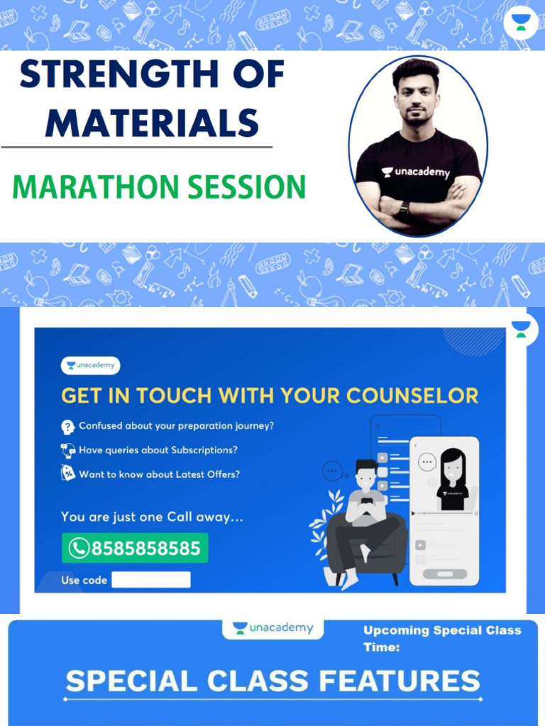 Strength of Materials Marathon Complete PDF by Sandeep Jyani Sir | PDF