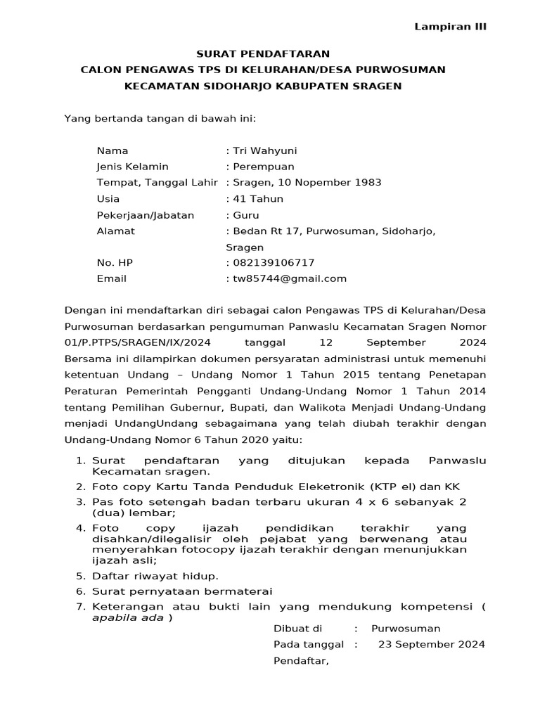 Lampiran Berkas | PDF