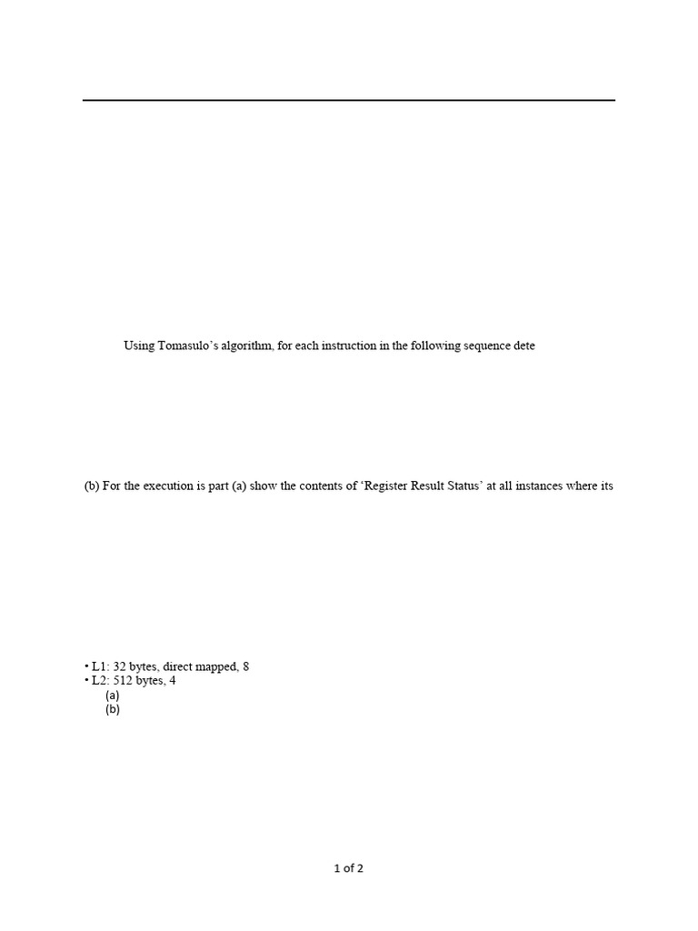 1157 CS F342 20240213111735 Comprehensive Exam Question Paper | PDF | Cpu Cache | Central ...