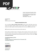 Brand Authorization Letter Template | PDF