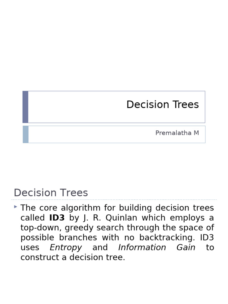 Decision Trees | PDF | Machine Learning | Theoretical Computer Science Decision Trees | PDF | Machine Learning | Theoretical Computer Science