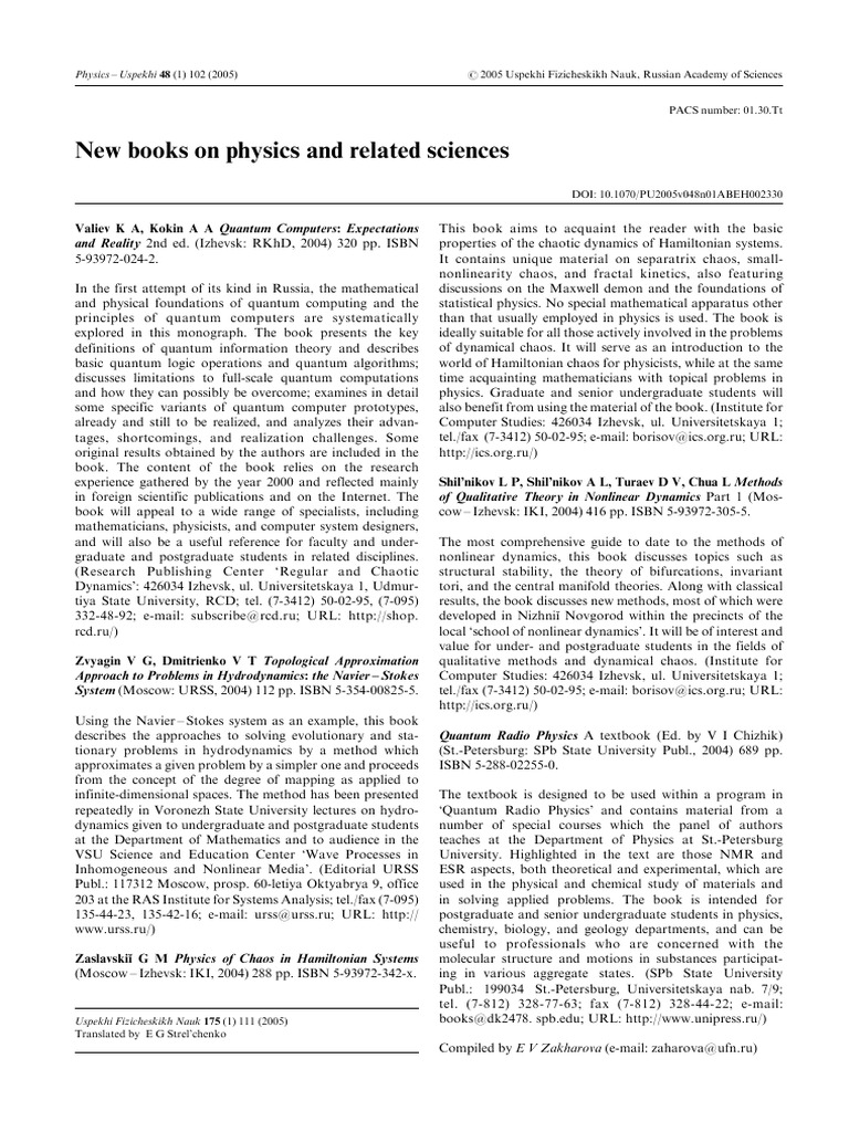 book_e051 | PDF | Chaos Theory | Physics