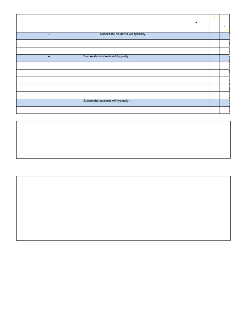 Week5_Student Self Assessment Form | PDF